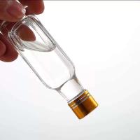 China 30ml glass bottle and aluminum gold cap  for Vitamin liquid or oil with silk print or hot stamping for sale