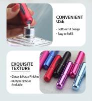 China 5ml & 10ml Portable Bottom Fill Perfume Atomizer Bottles — Refillable Travel Spray Bottles for sale