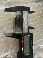 China 3ml 5ml 10ml 15ml Half transparent black perfume glass Square  bottle and Black to clear gradient perfume bottle with gradient design for sale