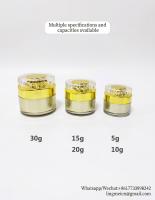 China base cream expty glass jar  of 20g and 30g 50g empty fancy stylish foundation bottles for sale