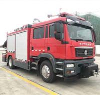 China Diesel 4x2 Emergency Fire Rescue Truck with 7,000kg Winch and 5,000kg Crane - 14,200kg Capacity for sale