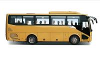 China 24-39 Passenger Diesel Coach Bus | 8995mm Length | 199kW Engine | 100km/h Speed | 6-Speed Transmission for sale