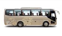 China 24-39 Passenger Diesel Coach Bus | 8995mm Length | 199kW Engine | 100km/h Speed | 6-Speed Transmission for sale