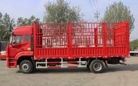 China Red 8x2 Diesel Heavy Truck 316kW 429HP with 32,000kg Total Mass and 38.0L/100km Fuel Consumption for sale