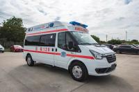 China Ford Transit Medical Emergency Ambulance 4×2 Diesel - 5820mm Length, 103kW Power with Oxygen System & Stretchers for sale