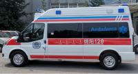 China Ford Transit Custom 9-Seat Medical Emergency Ambulance | 5820mm Length | 103kW Diesel Engine | GB17691-2018 Country VI for sale