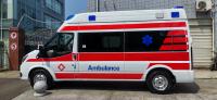China Ford Transit Medical Ambulance 8/9 Seater Diesel 4x2 - 5820mm Length, 103kW Engine, GB17691-2018 Country VI Emission for sale