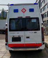 China Ford Transit Medical Ambulance 8/9 Seater Diesel 4x2 - 5820mm Length, 103kW Engine, GB17691-2018 Country VI Emission for sale