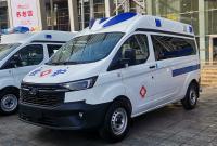 China Ford Transit Medical Ambulance 7/8 Seats 1998ml Diesel Engine 3300mm Wheelbase Emergency Vehicle for sale