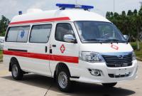 China Jinlong Medical Emergency Ambulance Gasoline 7 Seats 4×2 - 5270mm Length 2237ml Engine National VI Emission for sale