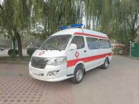 China Jinlong Medical Emergency Ambulance Gasoline 7 Seats 4×2 - 5270mm Length 2237ml Engine National VI Emission for sale