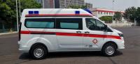 China Ford Transit Medical Emergency Ambulance 162HP 5-Speed Manual 3300mm Wheelbase 8-Seat Capacity for sale