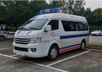 China Futian 7-Seat Medical Ambulance with 118kW Gasoline Engine and 5320mm Body Length for Emergency Services for sale