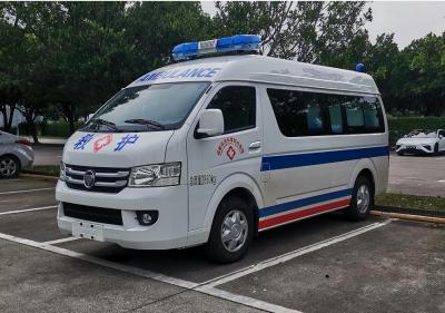 China Futian 7-Seat Medical Ambulance with 118kW Gasoline Engine and 5320mm Body Length for Emergency Services for sale