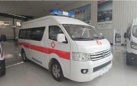 China Futian Medical Emergency Ambulance 4×2 8 Seater with 2378ml Gasoline Engine and 150km/h Top Speed for sale