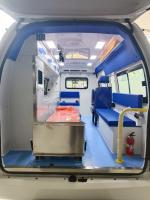 China Futian Medical Emergency Ambulance 4×2 8 Seater with 2378ml Gasoline Engine and 150km/h Top Speed for sale
