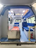 China Futian Medical Emergency Ambulance 4×2 8 Seater with 2378ml Gasoline Engine and 150km/h Top Speed for sale