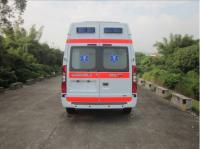 China Ford Long Axle Medical Emergency Ambulance 9-Seat Diesel 4×2 with 3750mm Wheelbase and 80L Fuel Tank for sale
