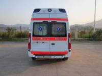 China Ford Long Axle Medical Emergency Ambulance 9-Seat Diesel 4×2 with 3750mm Wheelbase and 80L Fuel Tank for sale