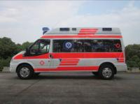 China Ford Long Axle Medical Emergency Ambulance 9-Seat Diesel 4×2 with 3750mm Wheelbase and 80L Fuel Tank for sale