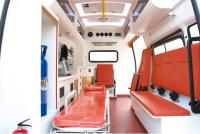 China Ford Long Axle Medical Emergency Ambulance 9-Seat Diesel 4×2 with 3750mm Wheelbase and 80L Fuel Tank for sale
