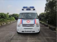 China Ford Transit 9-Seat Medical Ambulance 4×2 Diesel 2.2L Engine 3700kg Capacity for sale