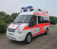 China Ford Transit 9-Seat Medical Ambulance 4×2 Diesel 2.2L Engine 3700kg Capacity for sale