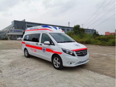 China Mercedes-Benz Weiting Gasoline Ambulance 7-Seat 4×2 Automatic with 2.0L Engine and 2700mm Medical Cabin for sale