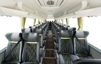 China 30-50 Seater Diesel Coach Bus with 260L Fuel Tank and 10990mm Length for Long-Distance Tourism for sale