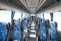 China Rose 24-52 Seater Coach Tour Bus with 10995mm Length and 100km/h Speed - Rear Drive 6x2 Diesel Minibus for sale