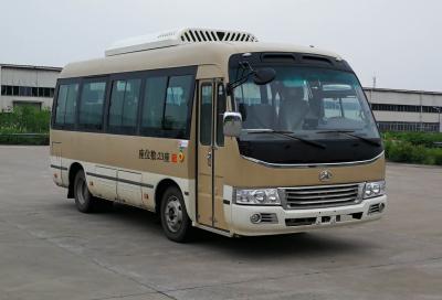 China Brown 23 Seater Electric Bus with 114.52kWh Battery and 100km/h Speed for Passenger Transport for sale