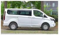 China White Ford Transit 9 Seater Diesel Passenger Van 5431mm Length 3510kg GVW 5-Speed Manual Transmission for sale