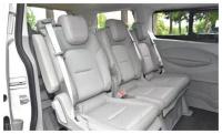 China White Ford Transit 9 Seater Diesel Passenger Van 5431mm Length 3510kg GVW 5-Speed Manual Transmission for sale