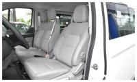 China White Ford Transit 9 Seater Diesel Passenger Van 5431mm Length 3510kg GVW 5-Speed Manual Transmission for sale