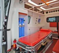 China Ford Transit Medical Emergency Ambulance 5341mm Body with 9-Speed Automatic Transmission and 3510kg Load Capacity for sale