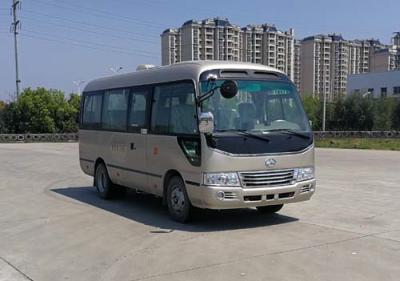 China 19-Seat Diesel Passenger Bus 5990mm Length 95kW Engine 5-Speed Manual Transmission Front Wheel Drive for sale