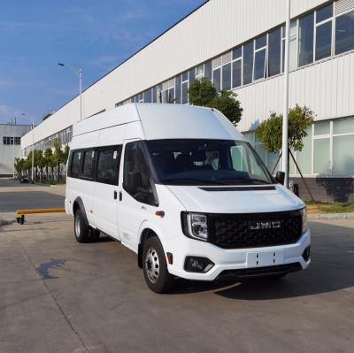China White 17 Seater Coach Tour Bus with 107kW Diesel Engine and 160km/h Top Speed for Tourist Transportation for sale
