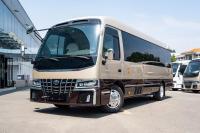 China Toyota Coaster 12 Seater Tourist Bus with 3956ml V6 Gasoline Engine and 5-Speed Manual Transmission for sale