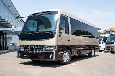 China Toyota Coaster 12 Seater Tourist Bus with 3956ml V6 Gasoline Engine and 5-Speed Manual Transmission for sale