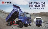 China Dongfeng 4×4 Off-Road Dump Truck 18000kg Capacity 10-Speed Manual Transmission Diesel Engine for sale