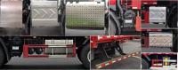 China Dongfeng Liuqi 8.5M Three Axle 3 Seater Rear Wheel Drive Dump Truck Manual Transmission for sale