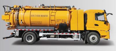 China C14500 Industrial Cleaning Suction Truck with 14.5m³ Tank Capacity and 180kW Engine for Sewage and Sludge Management for sale