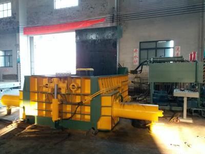China 60kw Hydraulic Metal Baler 250 Tons Double Main Cylinder Plc Control Operation for sale