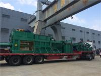 China Semi Automatic Plastic Waste Paper Baling Machine With Manual Strapping for sale