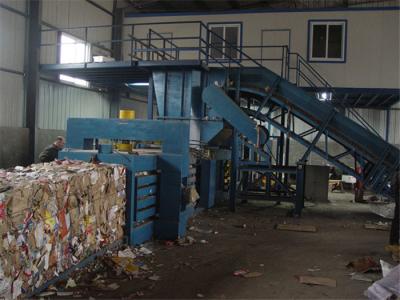 China High Efficiency Horizontal Baling Machine Full Automatic Strapping Custom for sale