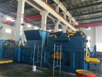 China 55 kW Horizontal Baling Machine / Plastic Baler Machine Inserted Valves for sale
