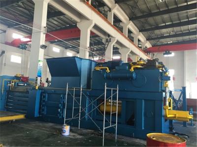 China 55 kW Horizontal Baling Machine / Plastic Baler Machine Inserted Valves for sale