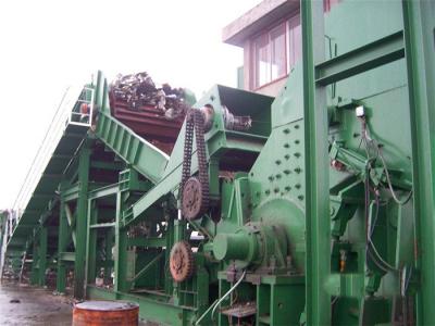 China 900 Kw Steel Shredder Machine / Car Bodies Plate Aluminum Can Shredder Machine for sale