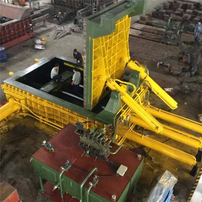 China 315 Cylinder Hydraulic Scrap Baling Press 315 Tons Baling Force Cuboid Block for sale