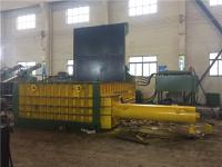 China 90 Kw Customized Hydraulic Scrap Metal Baling Press 600 X 600 Bale Size for sale